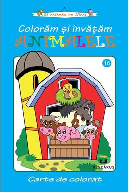 Coloram și învățăm Animalele. Carte de colorat - Flory Preda - Cartepedia