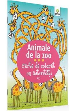 Carte de colorat cu activități. Animale de la Zoo (3-5 ani) - *** - 978 ...