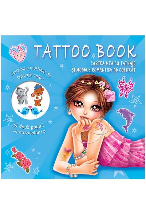 Tattoo Book. Cartea mea cu tatuaje și modele romantice de colorat ...