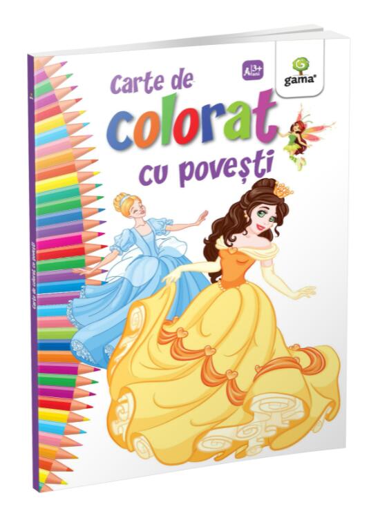 Carte de colorat cu povești - Cartepedia
