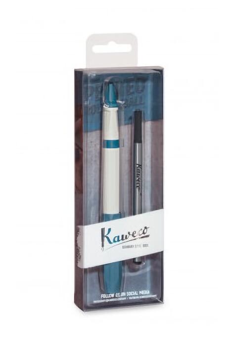 Pachet Roller Kaweco Perkeo Old Chambray, cu rezervă - Cartepedia