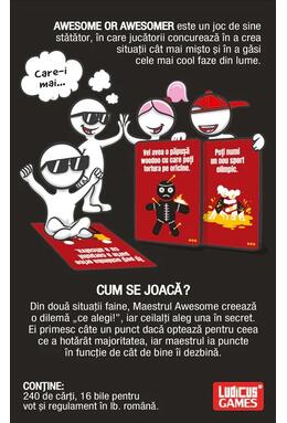 Awesome or Awesomer. Paradoxul măgarului - Joc de petrecere - Cartepedia
